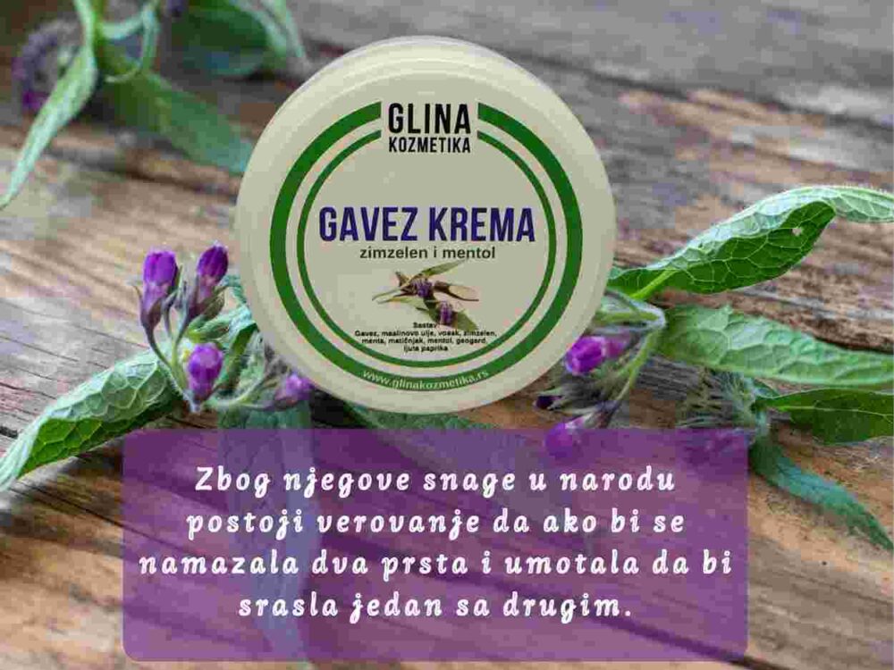 Gavez krema - brz oporavak